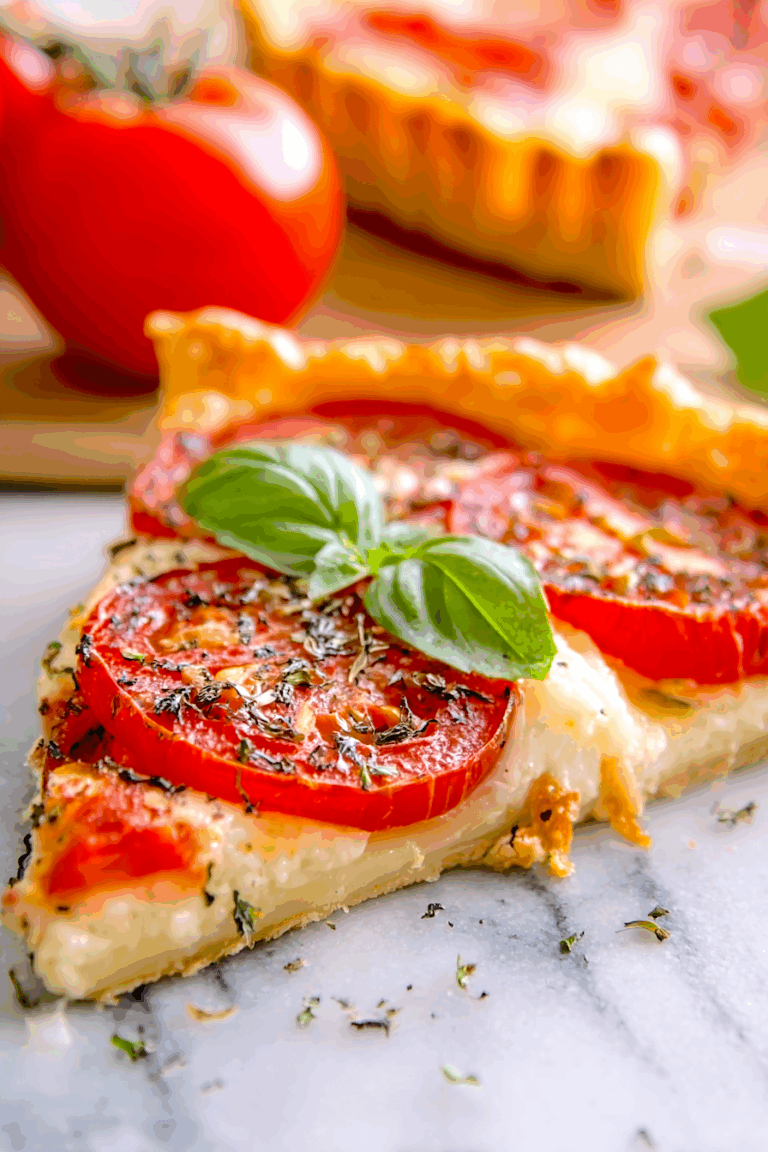 Italian Tomato Pie - theamazingfood
