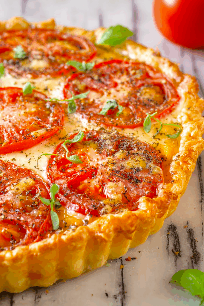 Italian Tomato Pie - theamazingfood