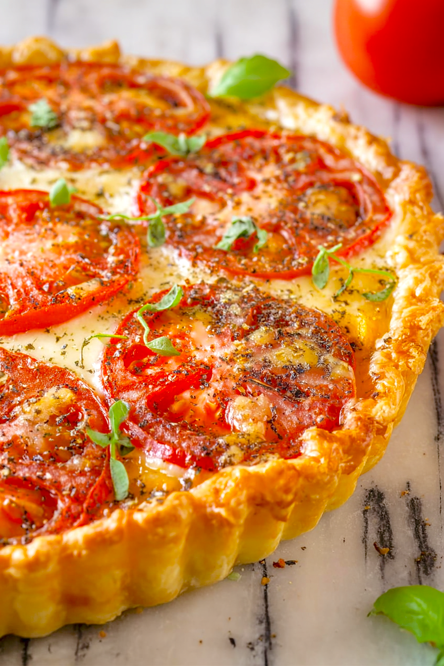 Italian Tomato Pie - theamazingfood