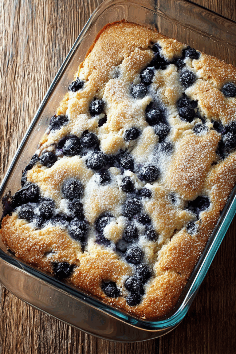 Melt-in-Your-Mouth Blueberry Breakfast Cake - theamazingfood