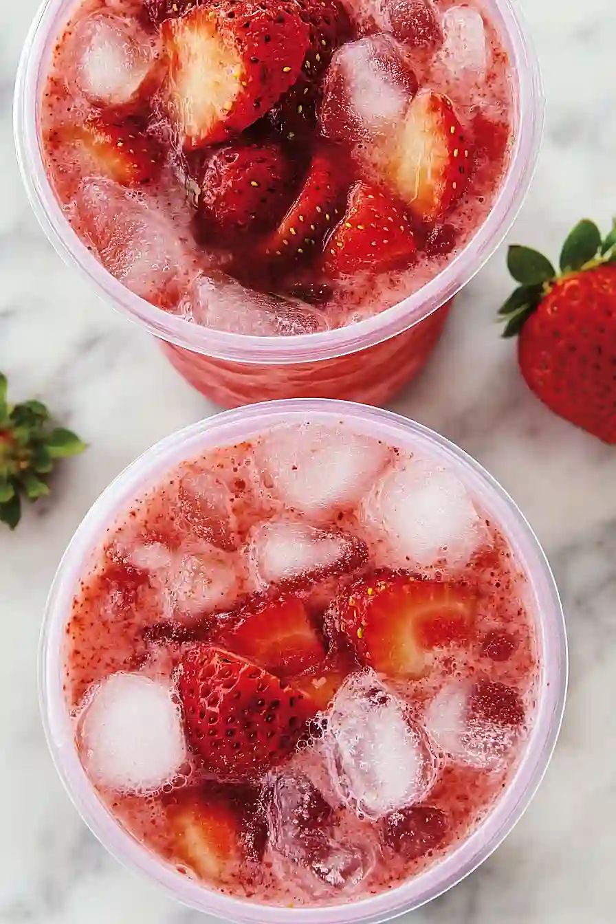 Quick 20-Minute Strawberry Acai Refresher - theamazingfood