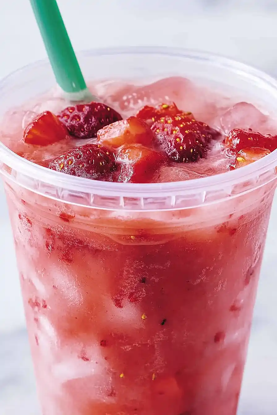 Quick 20-Minute Strawberry Acai Refresher - theamazingfood
