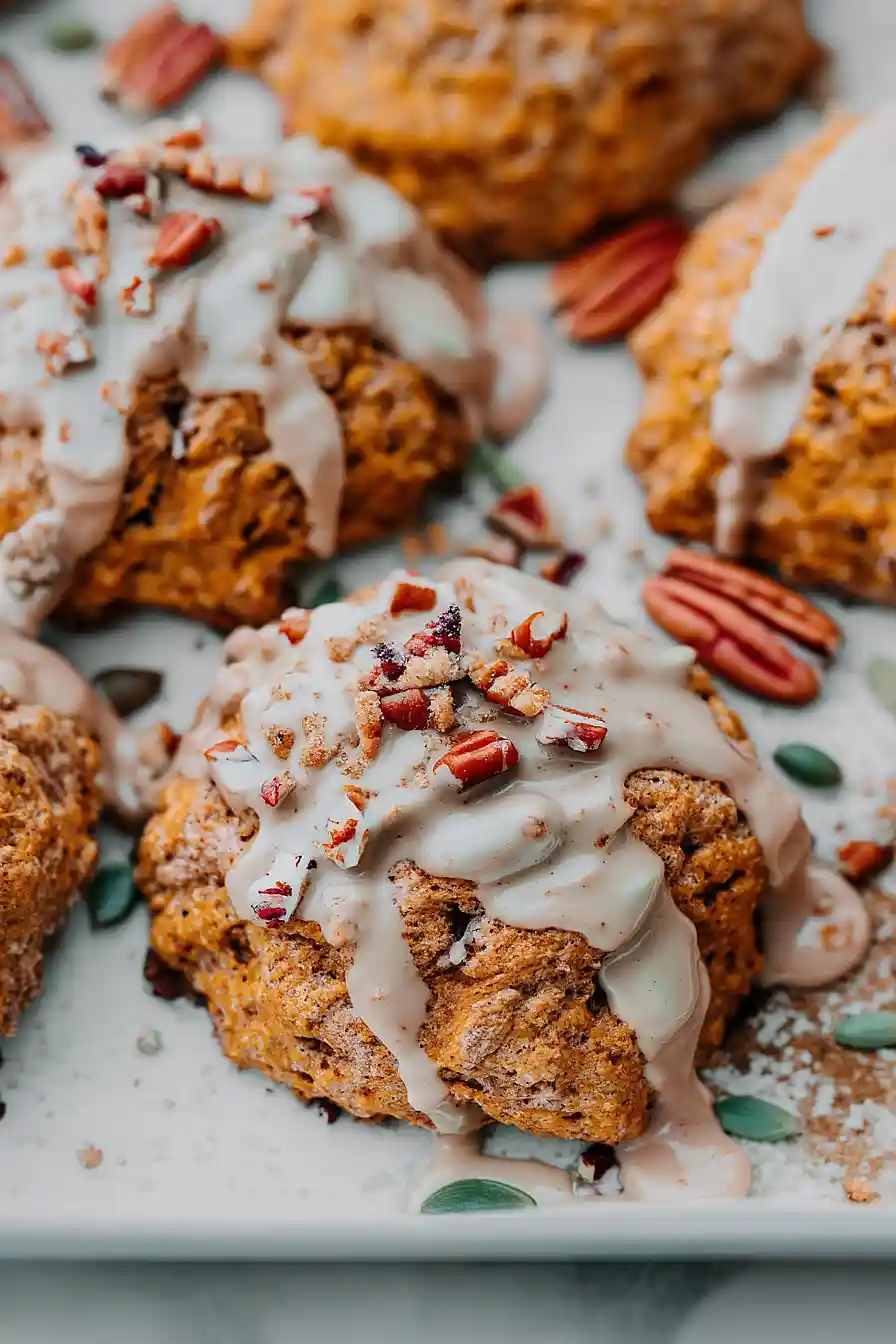 Easy Pumpkin Toffee Scones - theamazingfood