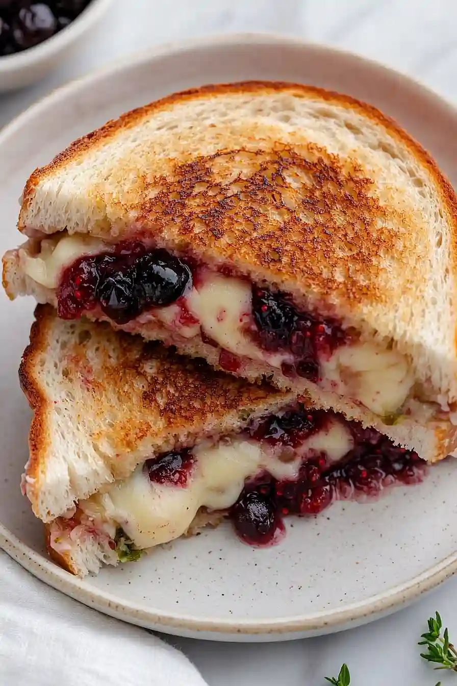 Mouthwatering Grilled Cheese with Jam Sandwich - theamazingfood