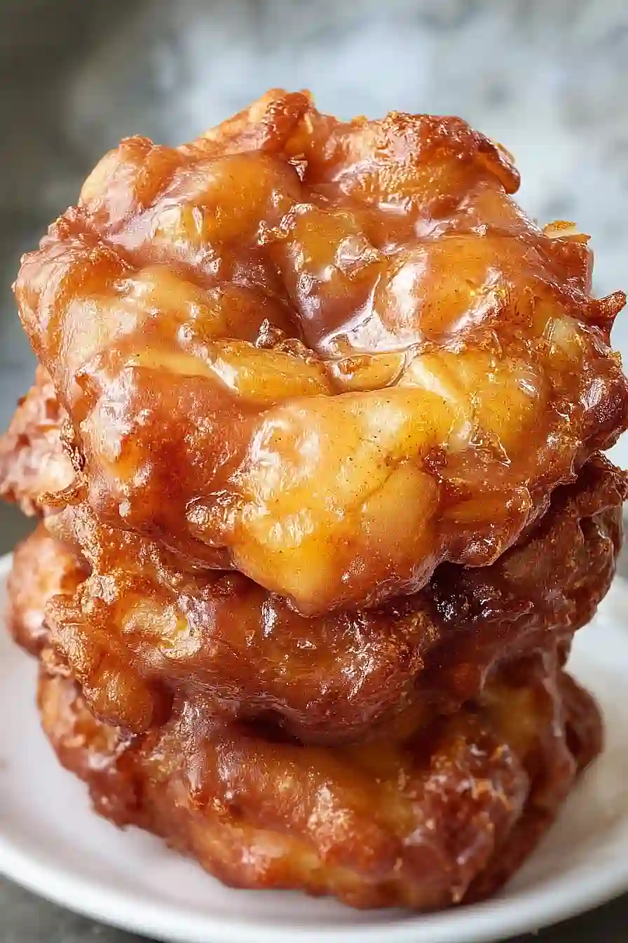 Cinnamon BIG APPLE FRITTERS - theamazingfood