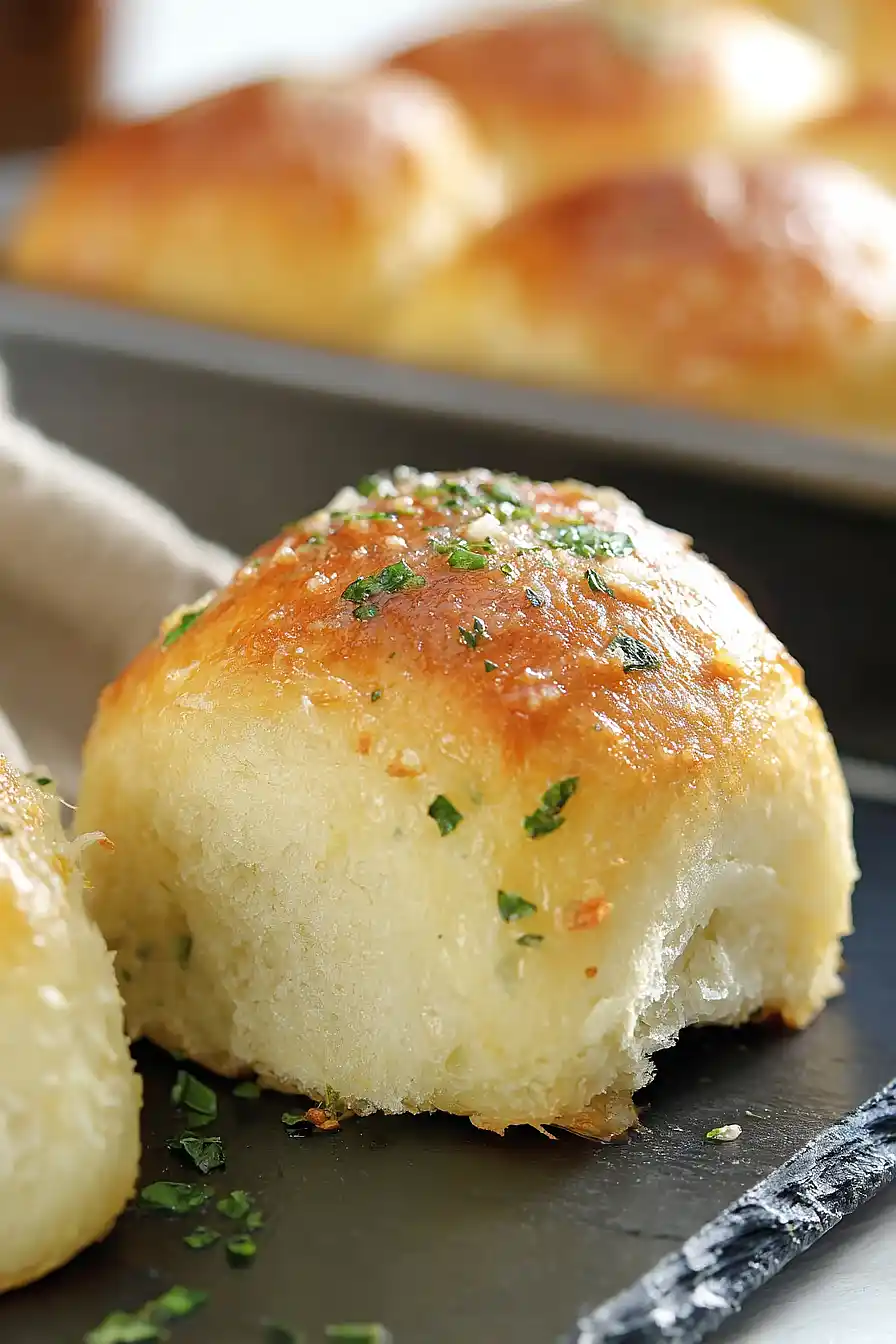 Irresistible Garlic Parmesan Dinner Rolls - theamazingfood