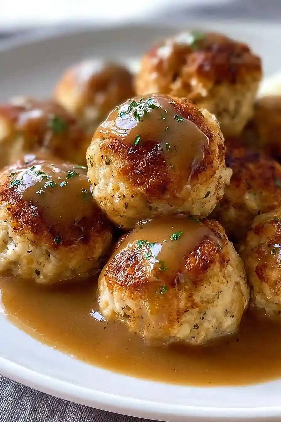 Mouthwatering Turkey Stuffing Balls - theamazingfood