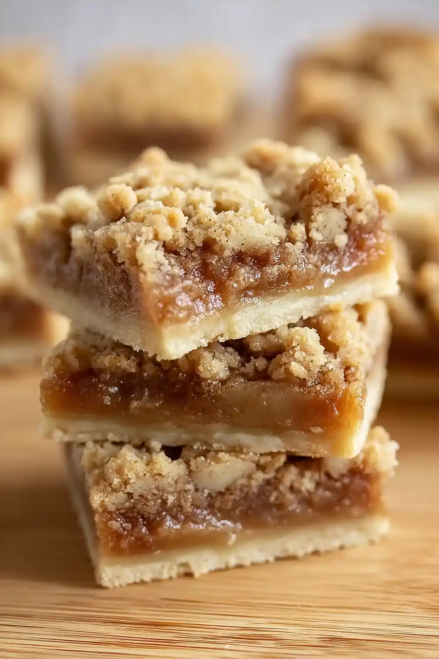 Homemade Apple Crisp Shortbread Bars - theamazingfood