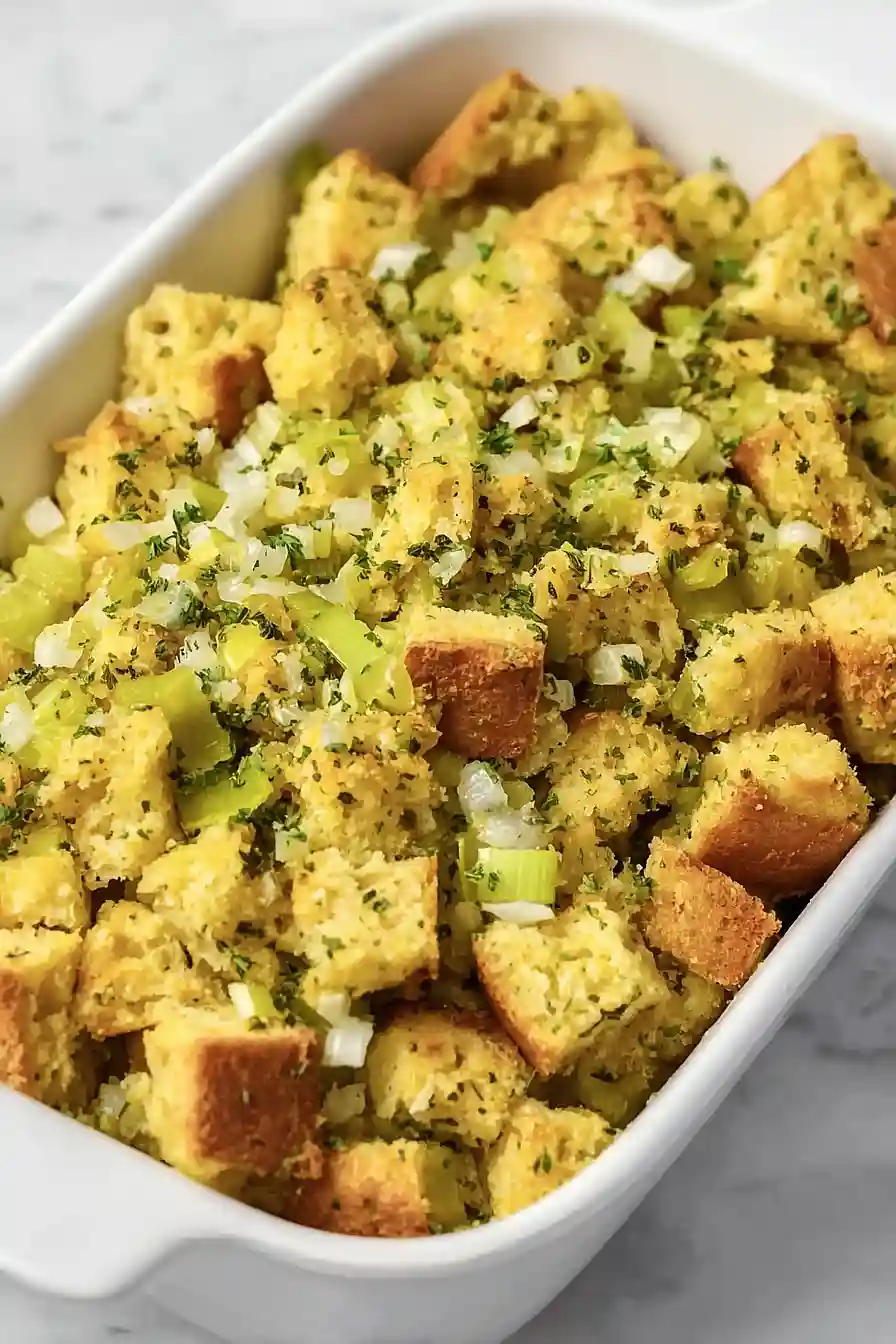 Ultimate Vegan Cornbread Stuffing - theamazingfood