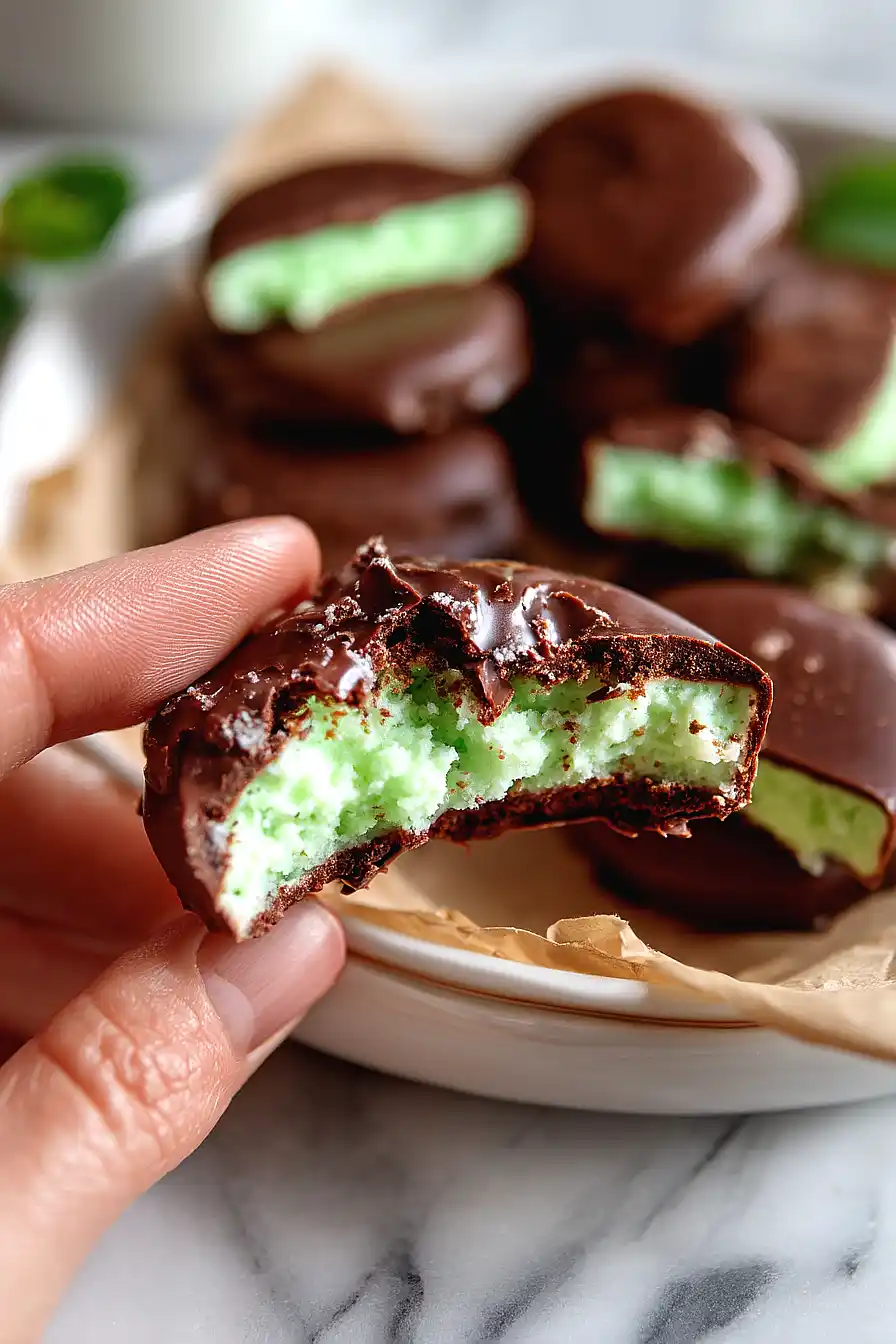 Easy Chocolate Covered Mint Patties - theamazingfood