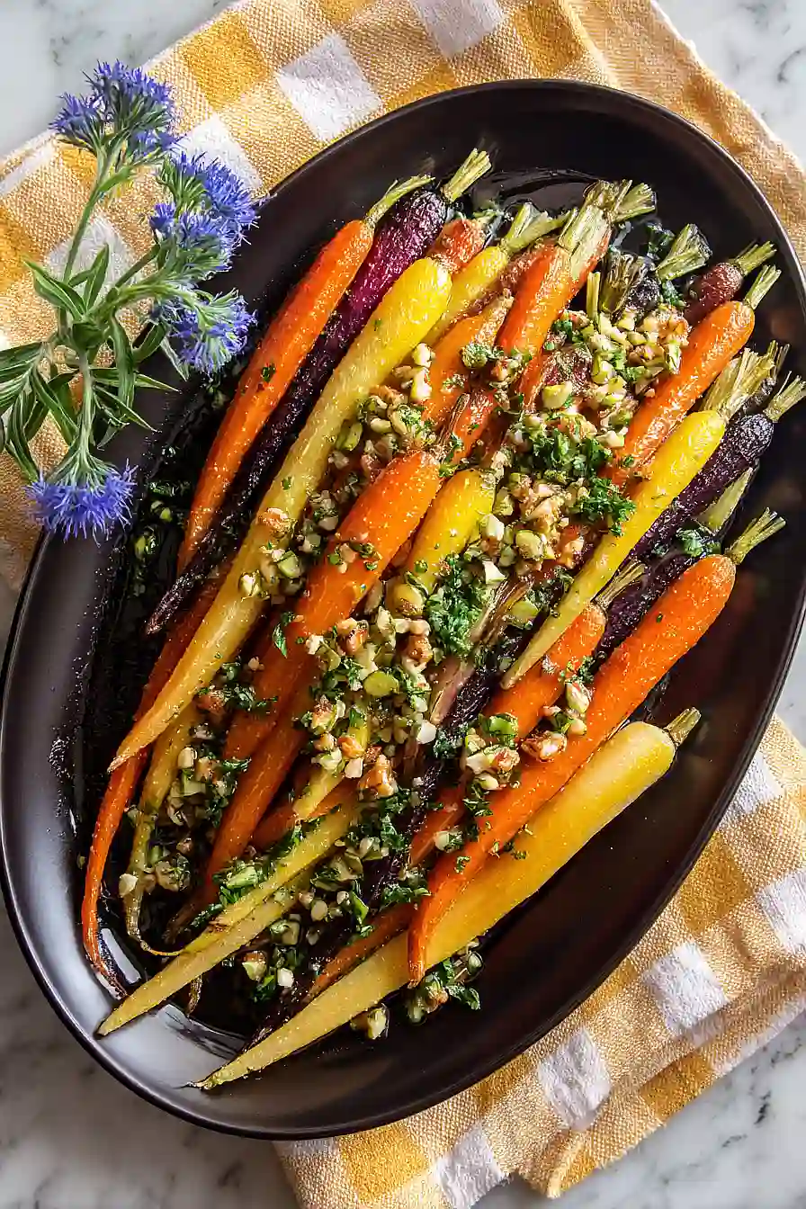 30-Minute Honey Glazed Rainbow Carrots - theamazingfood