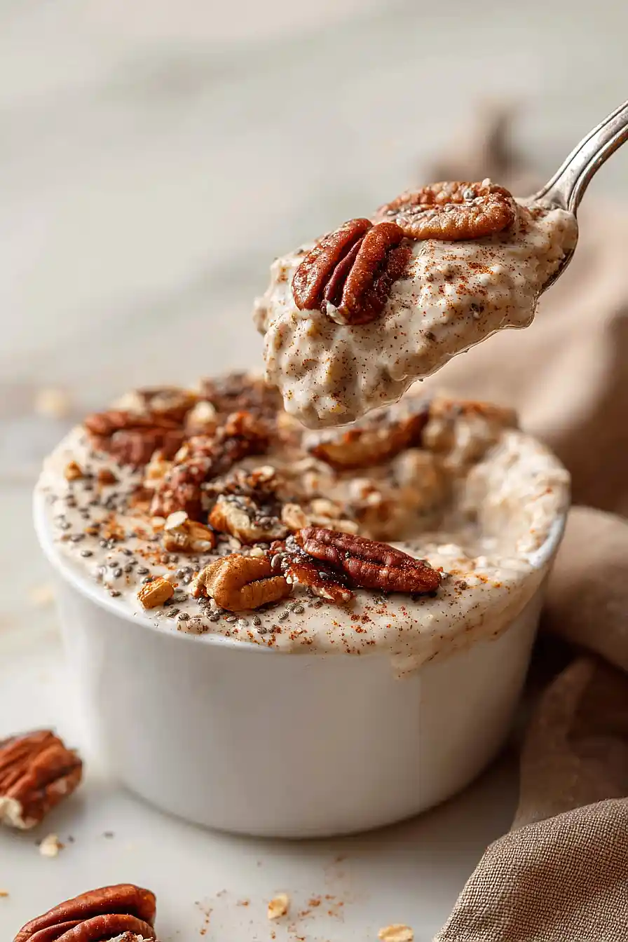 Quick Cinnamon Protein Overnight Oats - theamazingfood