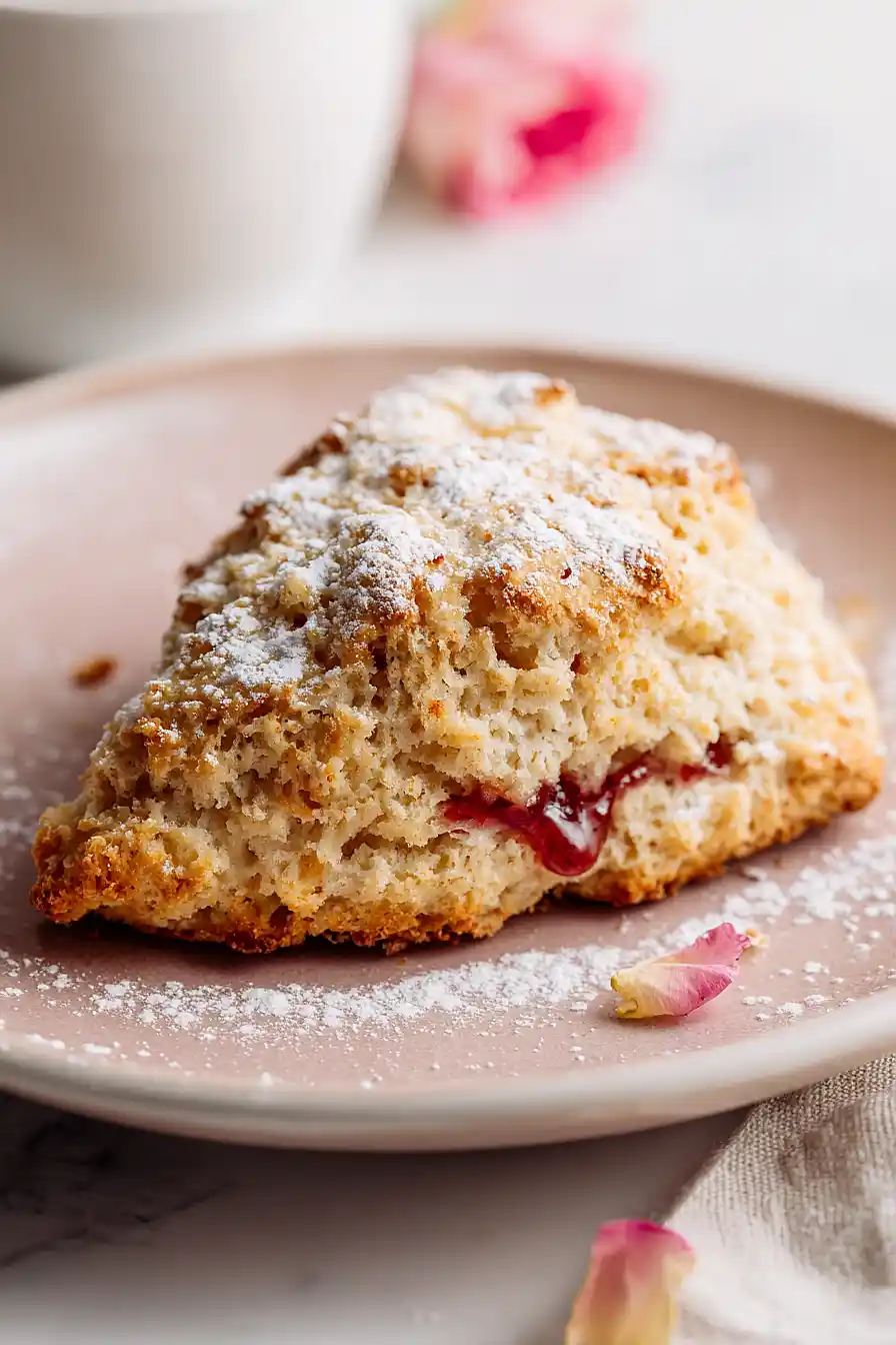 Simple Strawberry Jam Scones - theamazingfood