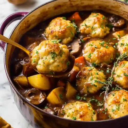 Traditional Vegan Irish Stew with Herb Dumplings - theamazingfood