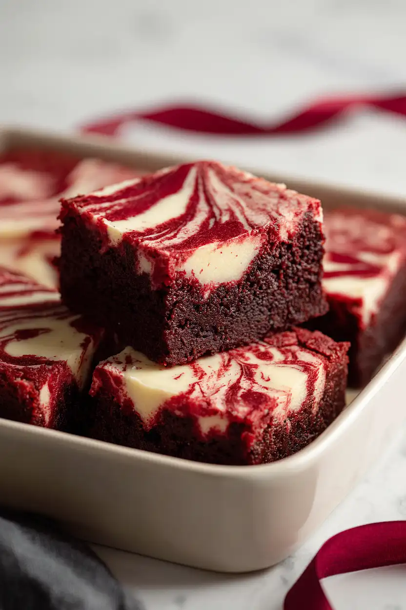 Rich Keto Red Velvet Brownies - theamazingfood
