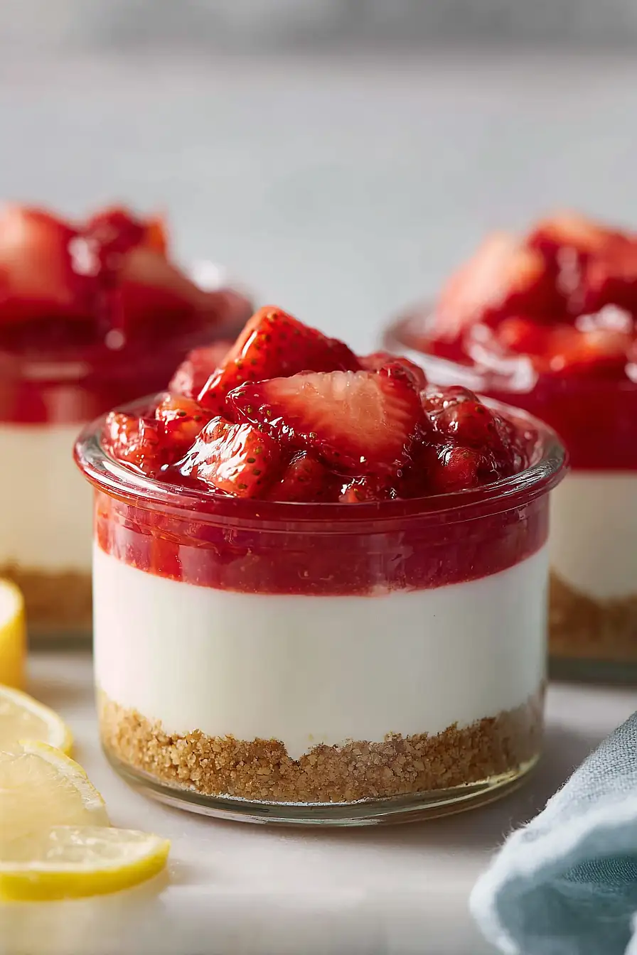 Light Greek Yogurt Jello Cheesecake - theamazingfood