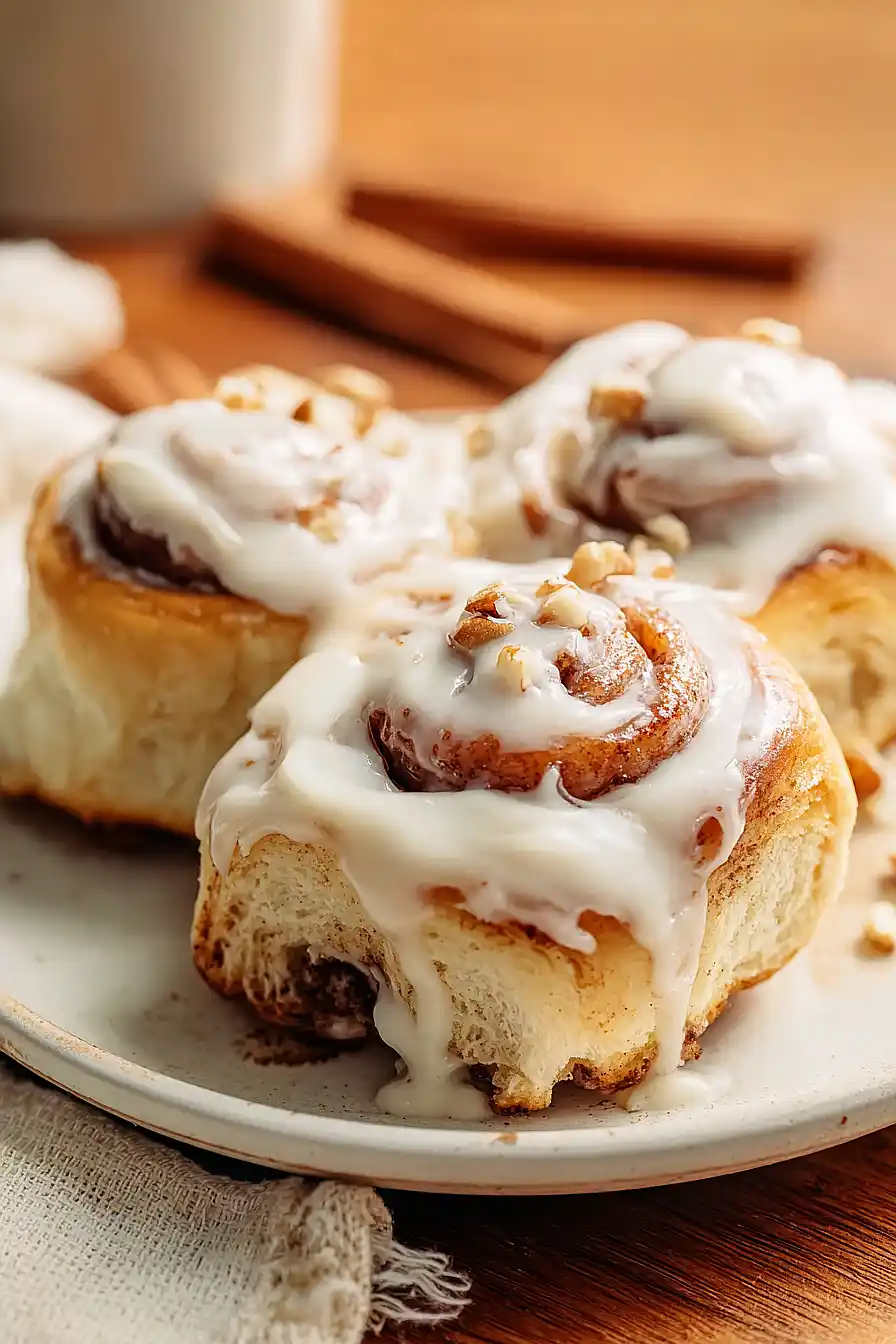 Vegan Banana Bread Cinnamon Rolls - theamazingfood