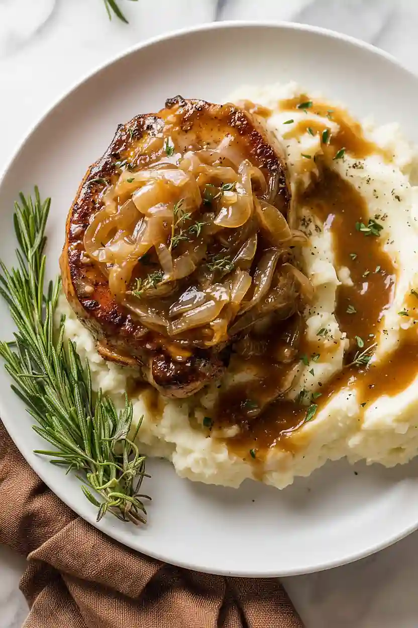 Golden French Onion Pork Chops - theamazingfood