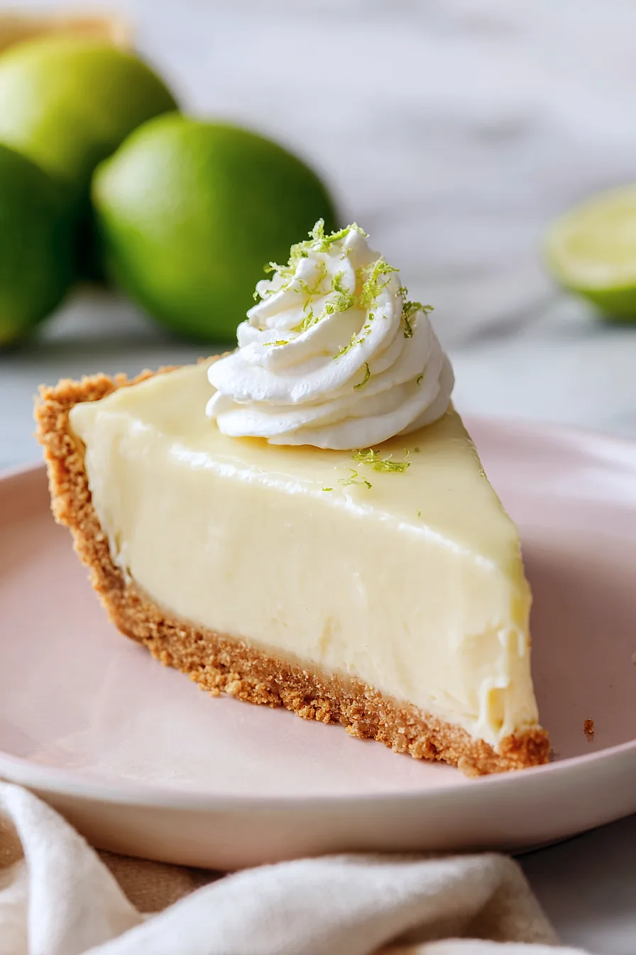 Classic Greek Yogurt Key Lime Pie - theamazingfood