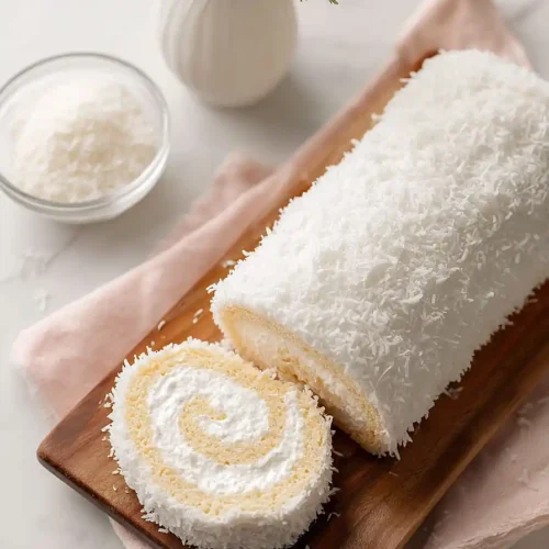 Tasty Coconut Cake Roll - theamazingfood